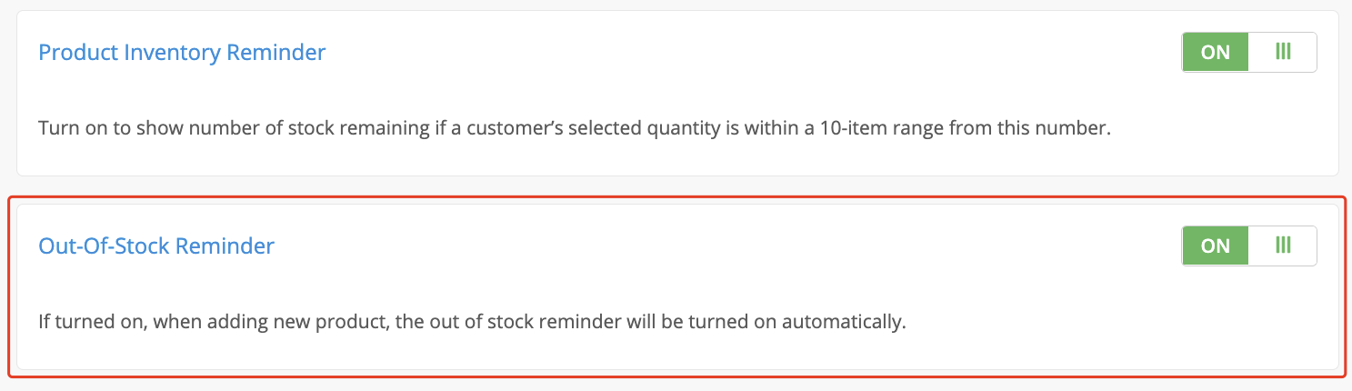 Inventory Out-of-Stock Alert – SHOPLINE Help Center