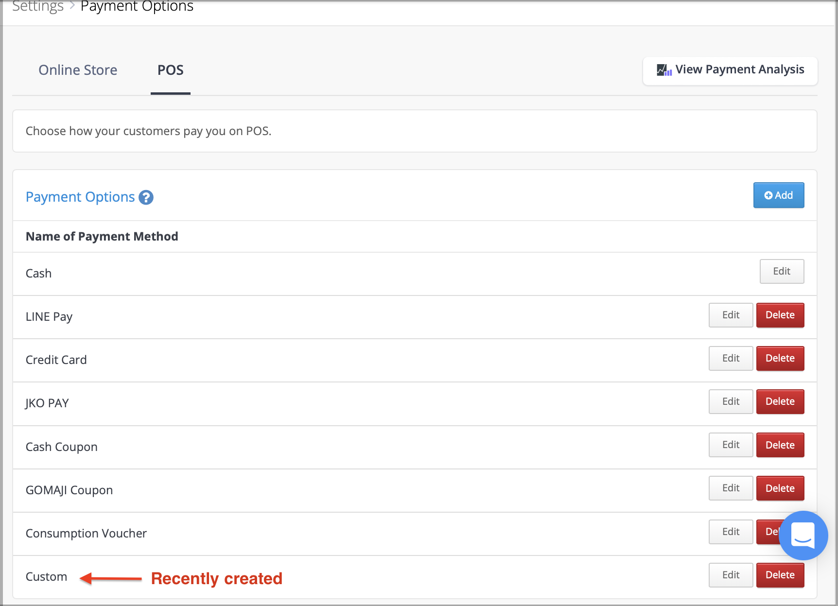 POS Custom Payment Option Setup – SHOPLINE Help Center